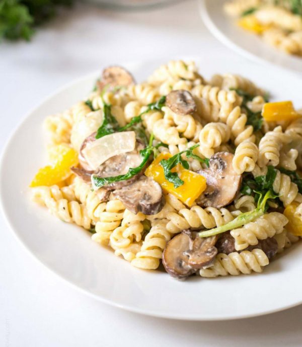 Fusilli Mushroom Alfredo - Women Fitness Org